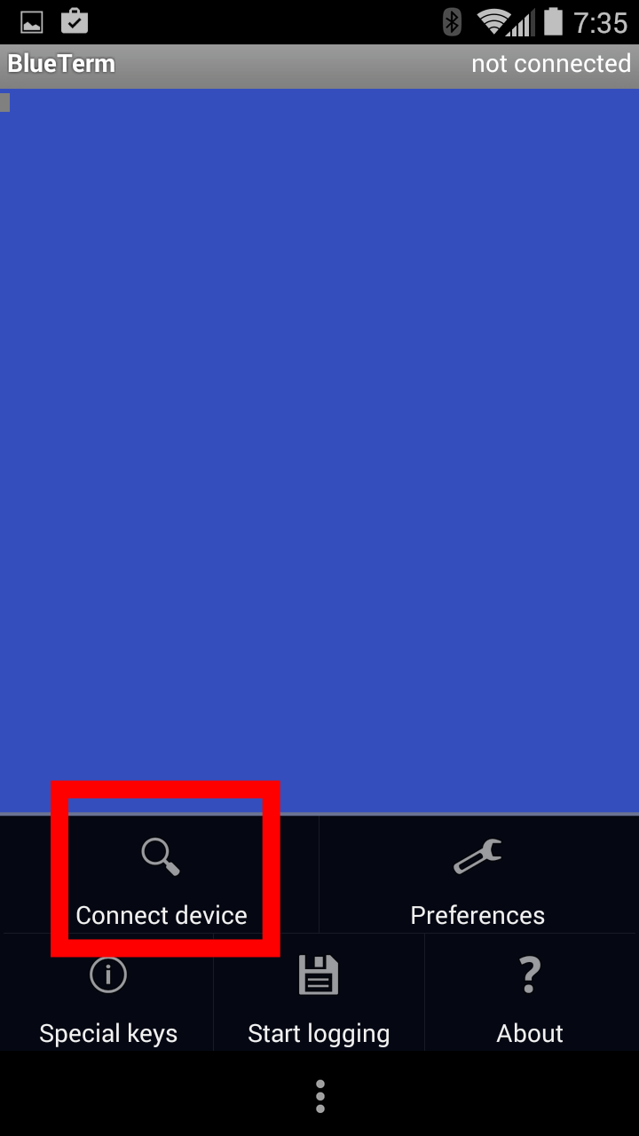 ArcBotics - Sending Bluetooth Commands to Sparki from an Android