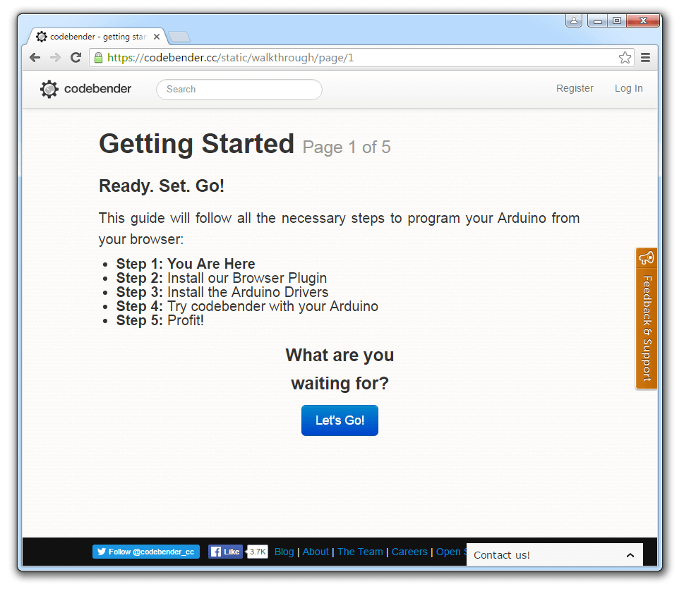 Arcbotics Getting Started With Codebender Cc