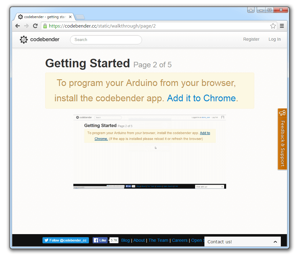 Arcbotics Getting Started With Codebender Cc