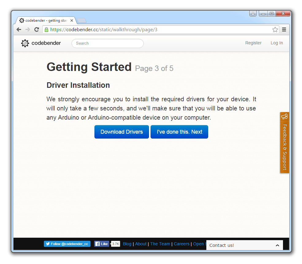 ArcBotics - Getting Started with Codebender.cc